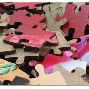 World Map Brown on Black Background 1000 Piece Jigsaw Puzzle Mdf(wood ...