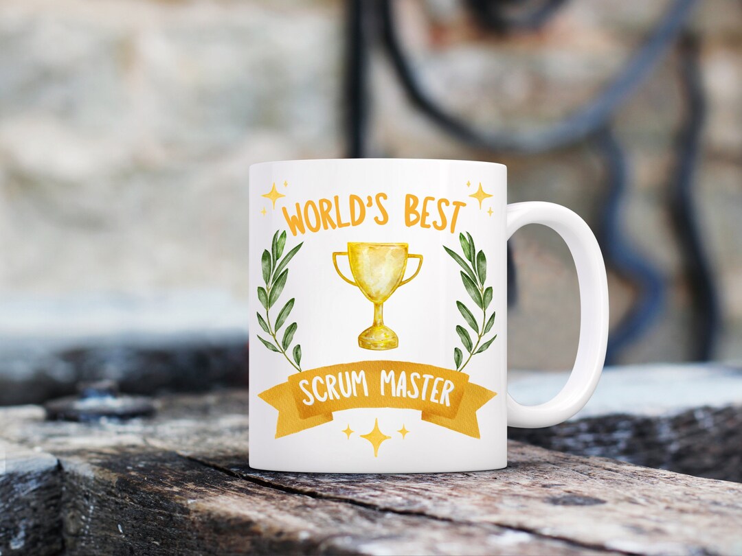 World's Best Scrum Master Mug - Coworker Gift | Office Jobs | Ceramic ...