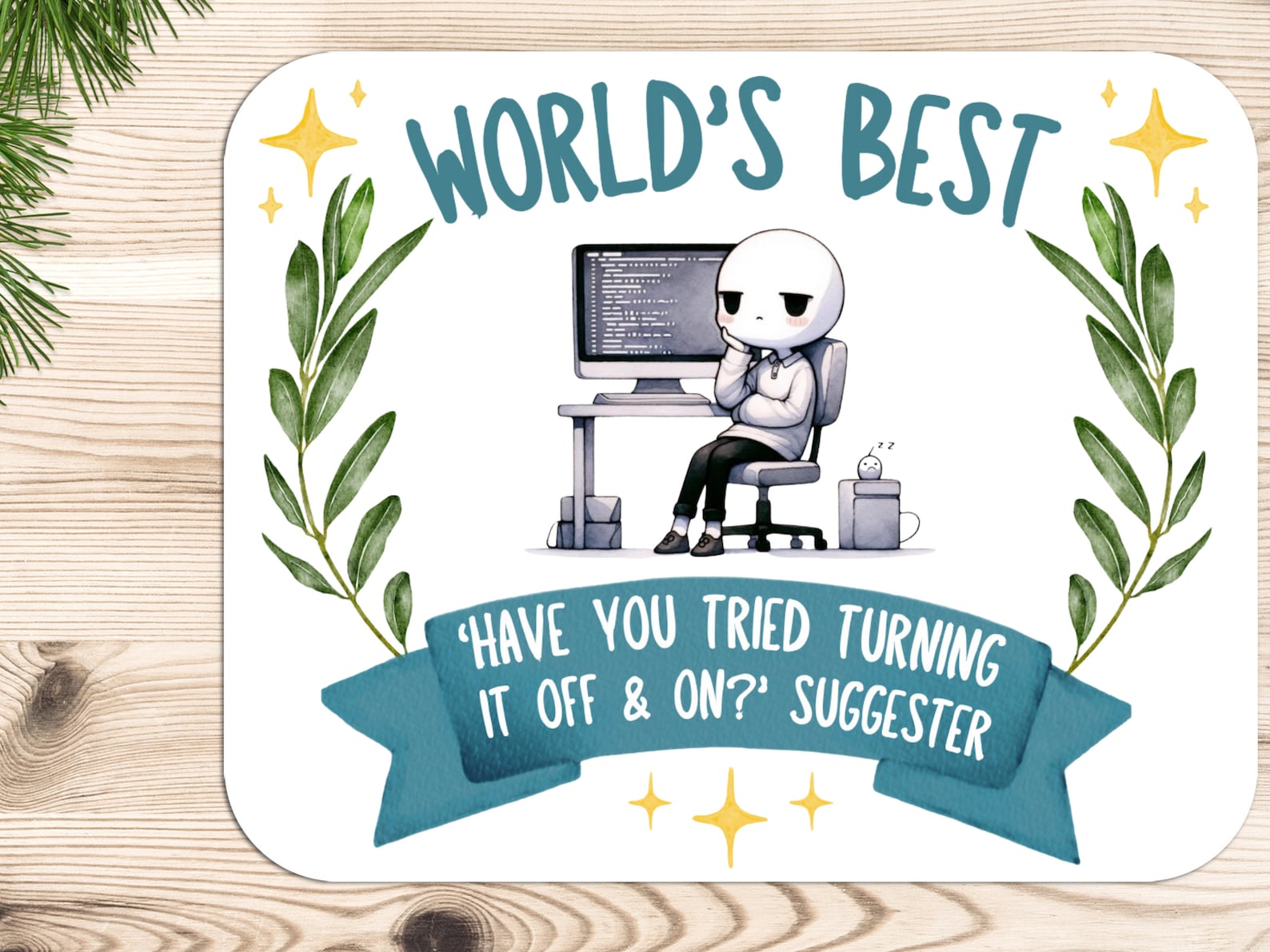 World's Best IT Support - Funny Coworker Gift | Office Humor | Work ...