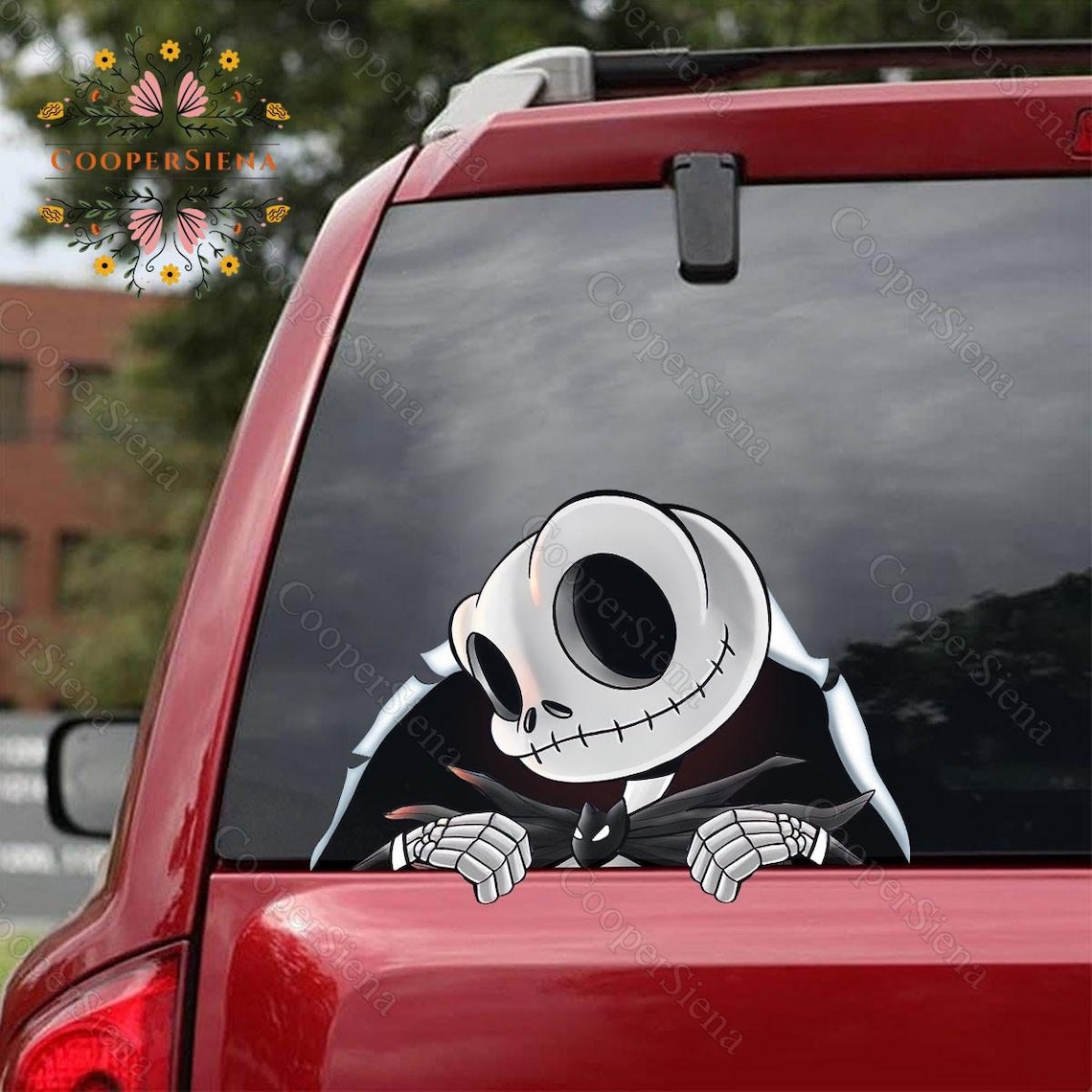 Jack Skellington Car Sticker, Jack Skellington Car Decal, Jack ...
