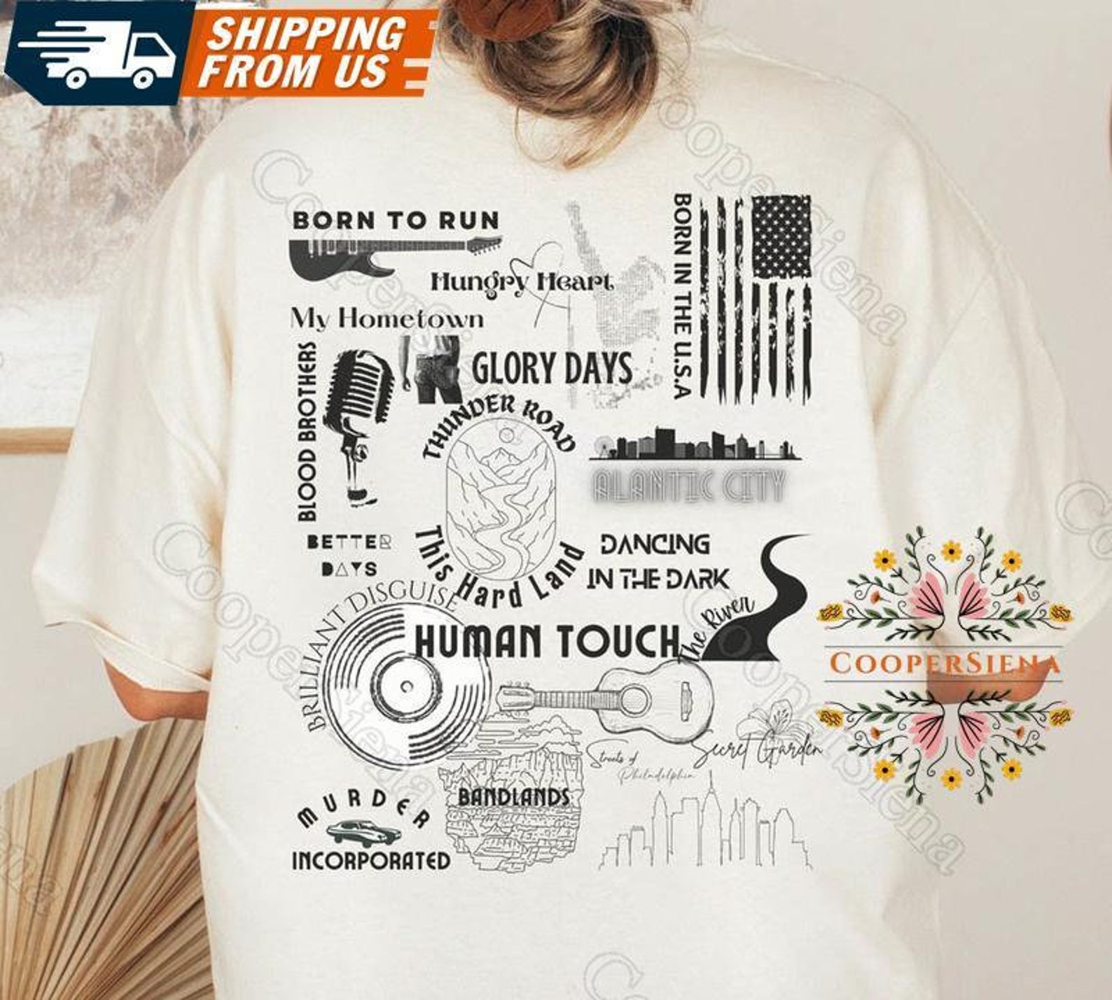 Bruce Springsteen Shirt, Bruce Tracklist Springsteen Shirt, Bruce ...