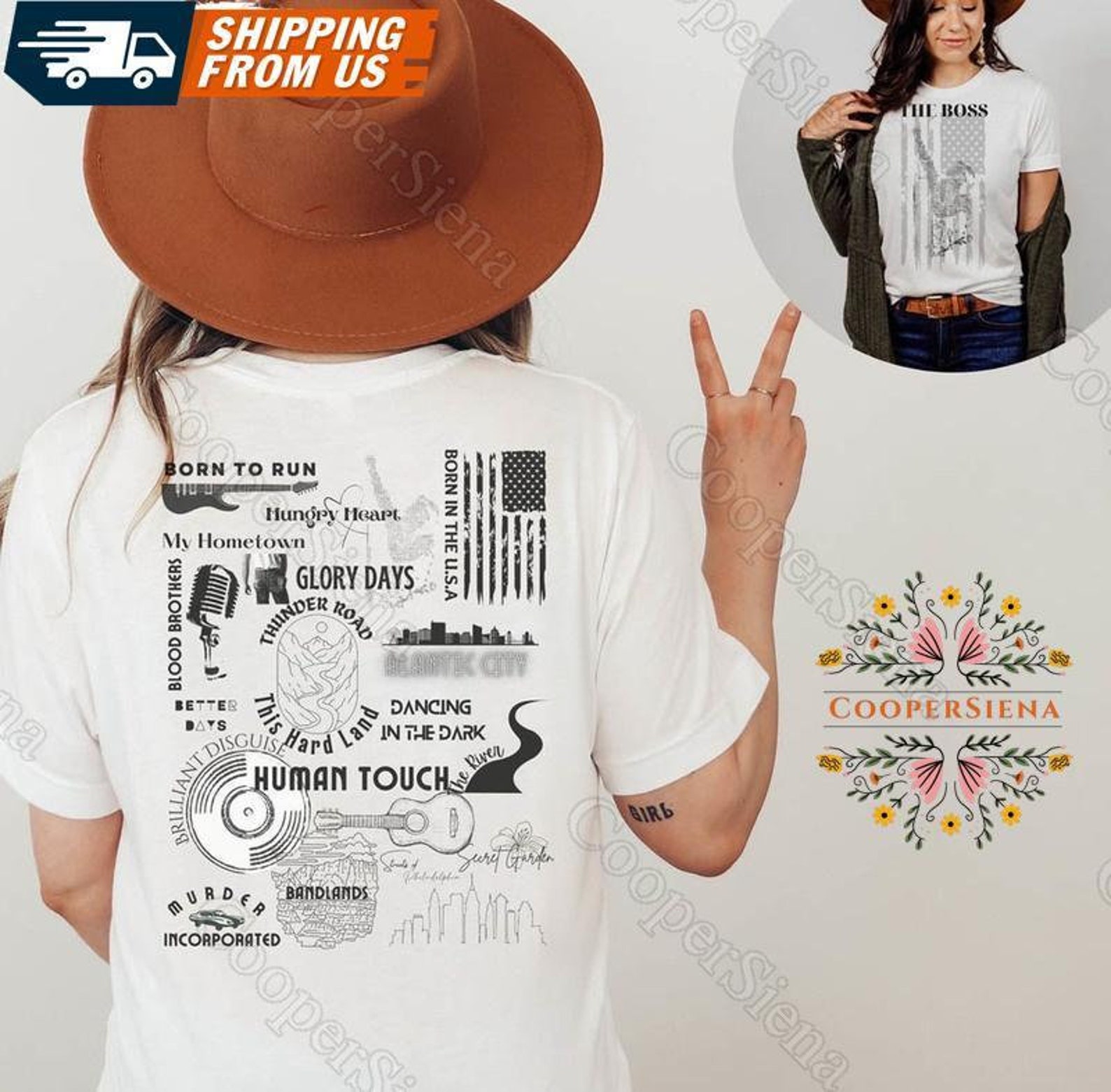 Bruce Springsteen Shirt, Bruce Tracklist Springsteen Shirt, Bruce ...