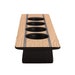 White Oak Drink Flight Tray: Two-tone Wooden Flight Board - Etsy