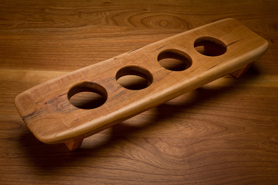 Natural Cherry Wooden Flight Tray With Both Sapwood and Heartwood Great ...