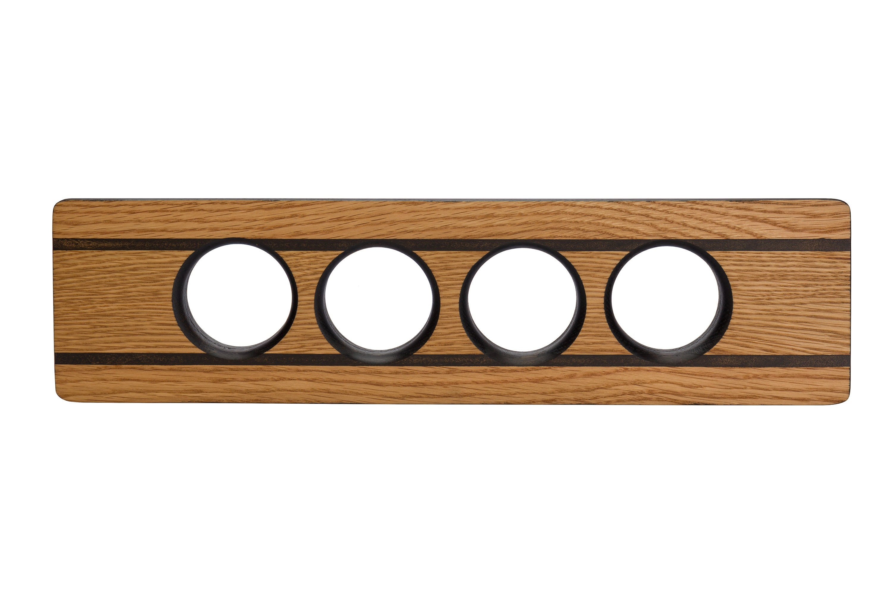 White Oak Drink Flight Tray: Two-tone Wooden Flight Board - Etsy