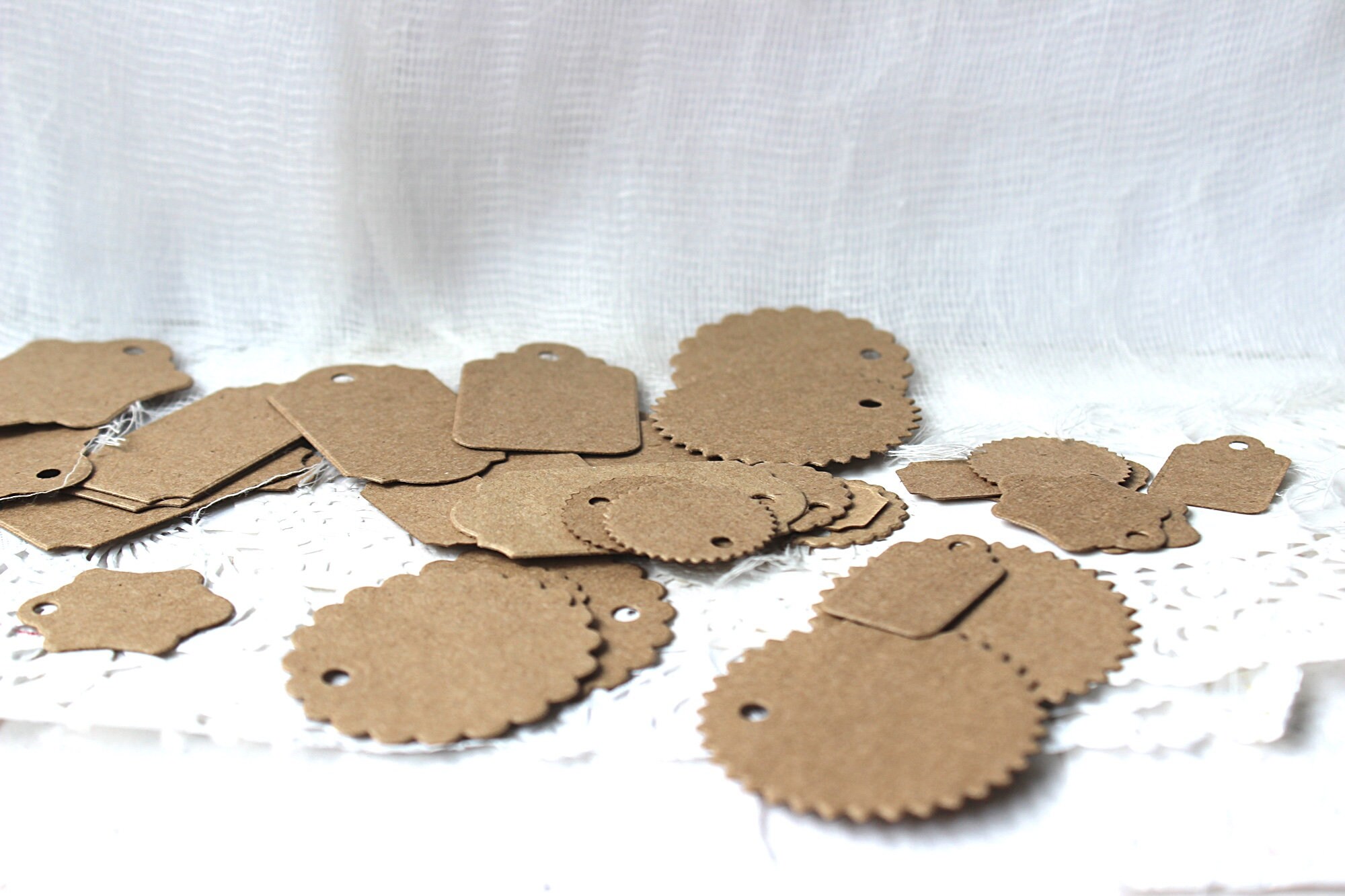 Kraft Cardstock Tags Mini Tags Junk Journal Supply Tags - Etsy