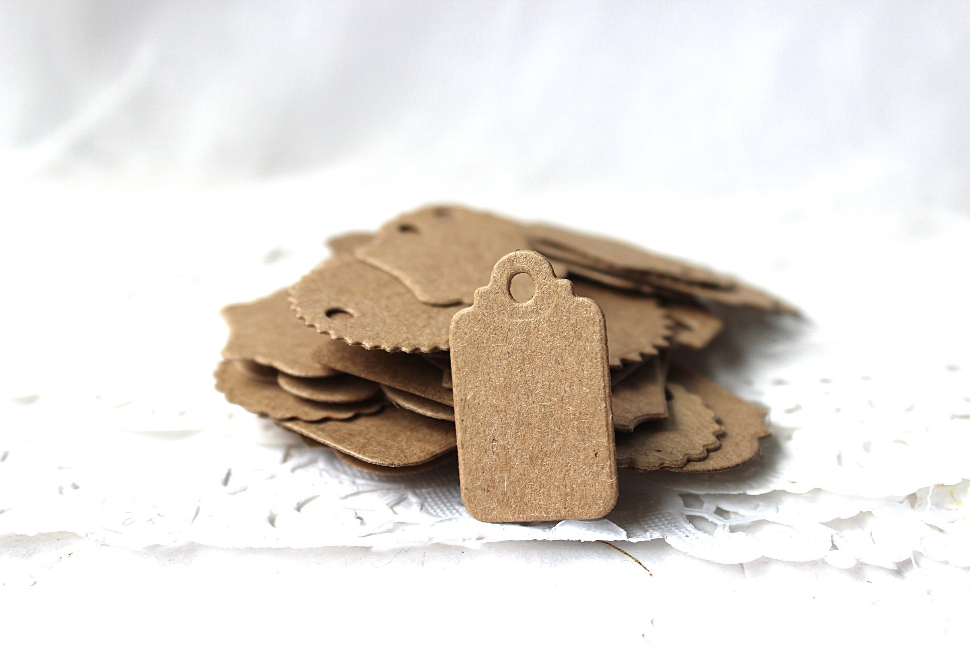 Kraft Cardstock Tags Mini Tags Junk Journal Supply Tags - Etsy
