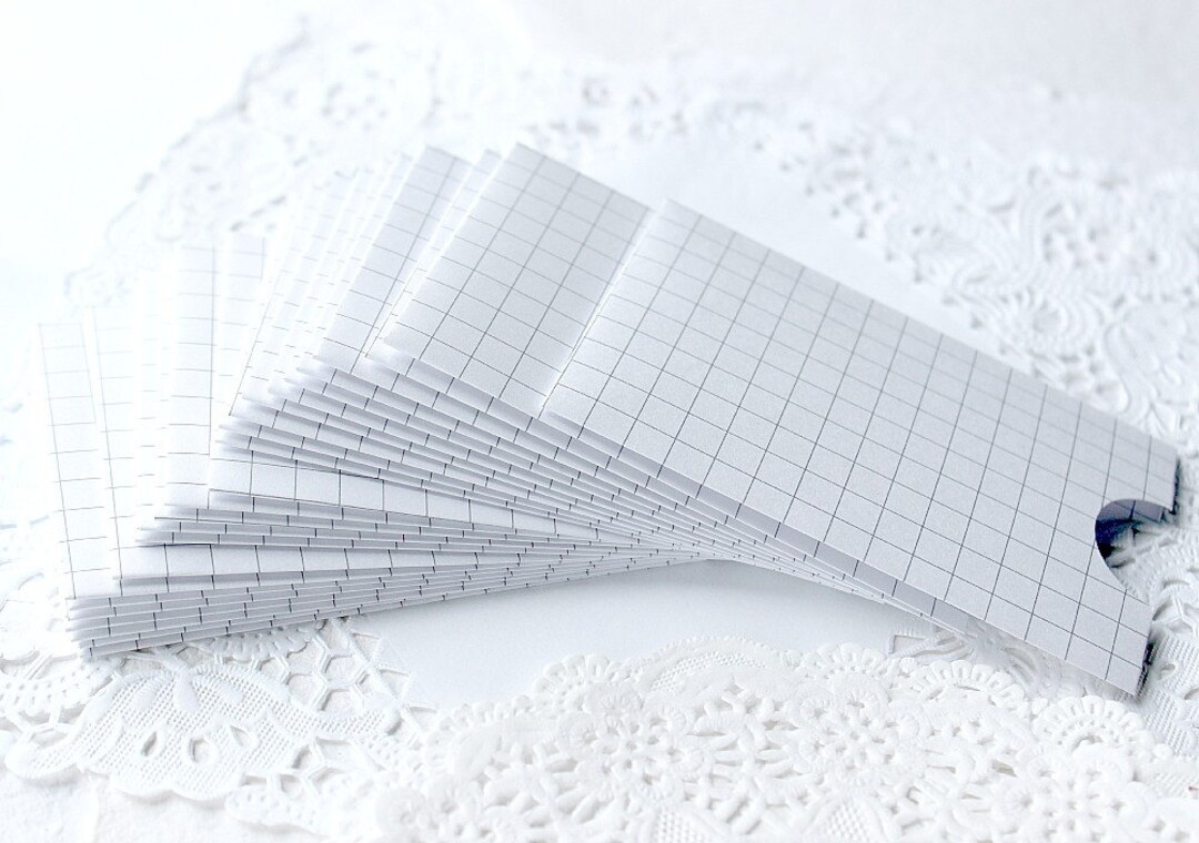 Handmade Graph Paper Envelopes: Gift Card Sleeves, Junk Journal Supply ...