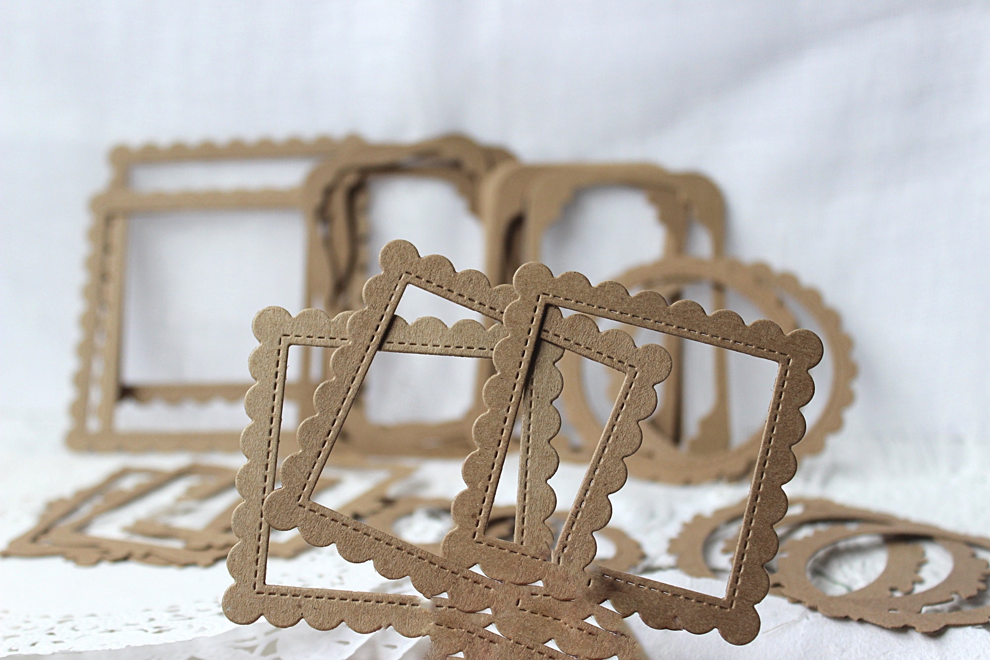 Kraft Cardstock Frames Junk Journal Supply Small Frames - Etsy