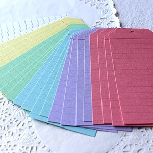 Paper Tags, Index Card Tags, Embellishments, Gift Tags, Colourful Tags ...