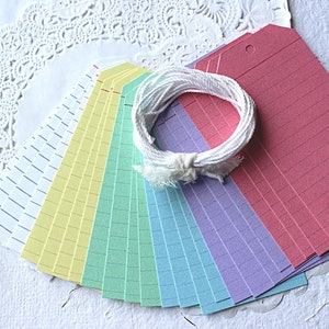 Paper Tags, Index Card Tags, Embellishments, Gift Tags, Colourful Tags ...