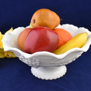 Large Milk Glass Compote - by Smith Glass - Vintage Milk Glass - Etsy