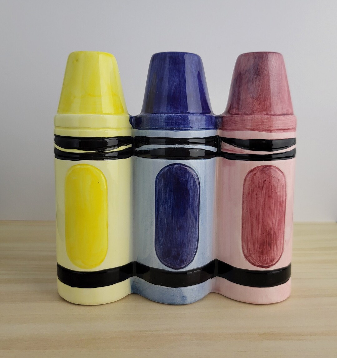 Crayon Shaped Planter Primary Colors - Etsy