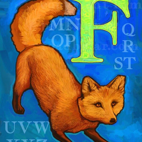 Fox Print Nursery - Etsy