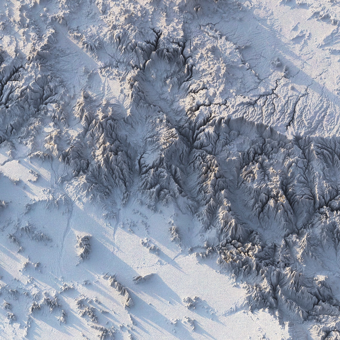 Arizona Stylized Minimalist Relief Map Map Art Cartography Elevation ...