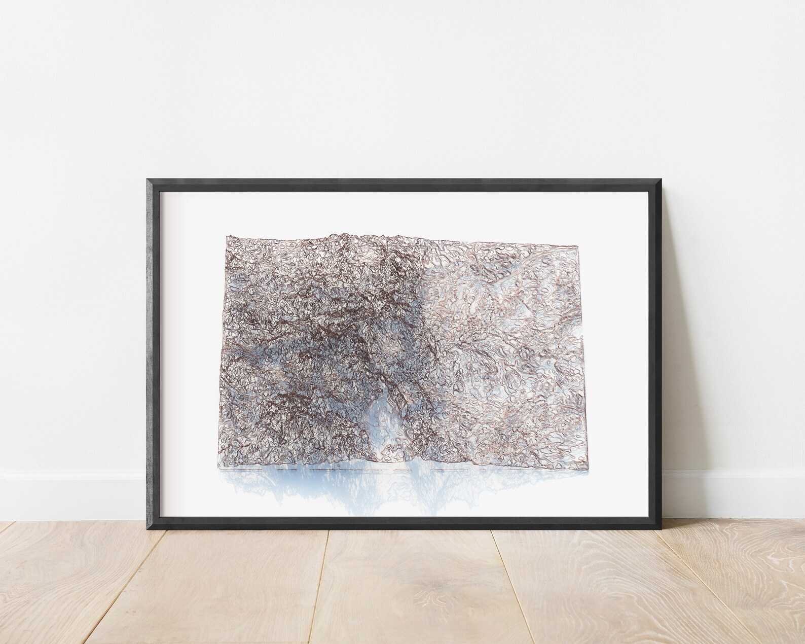 Colorado Copper Wire Relief Map | Stylized Map Art Cartography | Wire ...