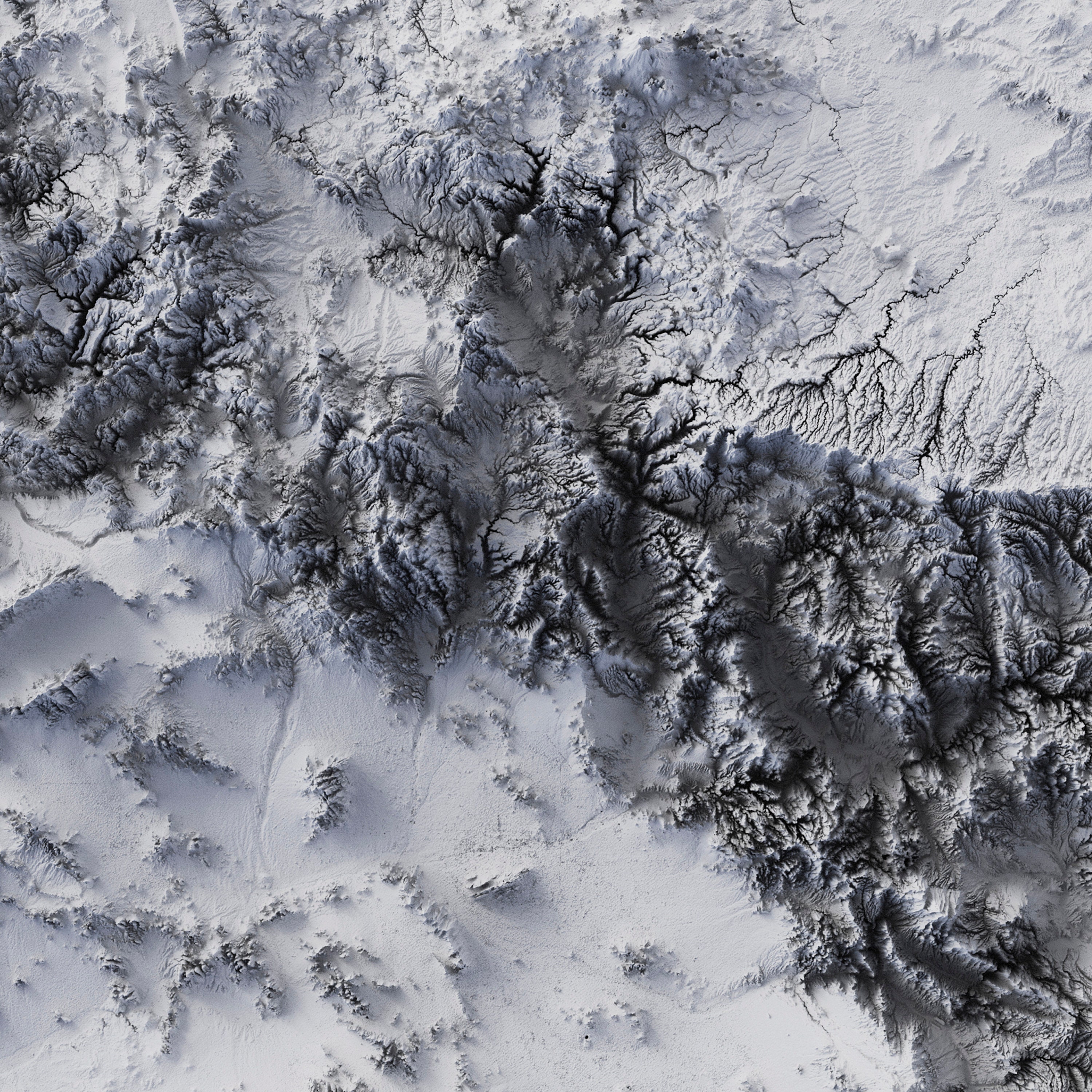 Arizona Stylized Minimalist Relief Map | Map Art Cartography ...