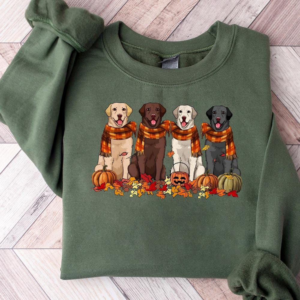 Labrador Retriever Thankgiving Dog Png, Fall Dog Png, Dog Lover Png ...