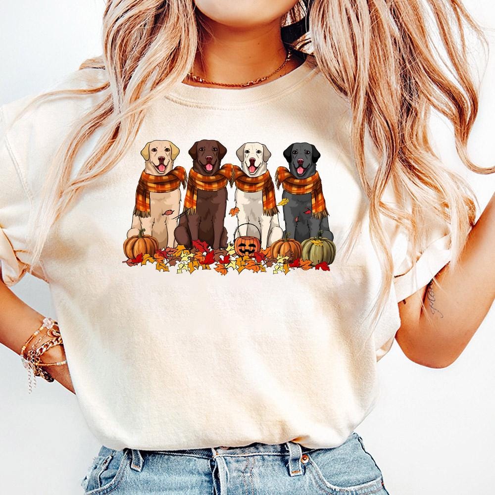 Labrador Retriever Thankgiving Dog Png, Fall Dog Png, Dog Lover Png ...