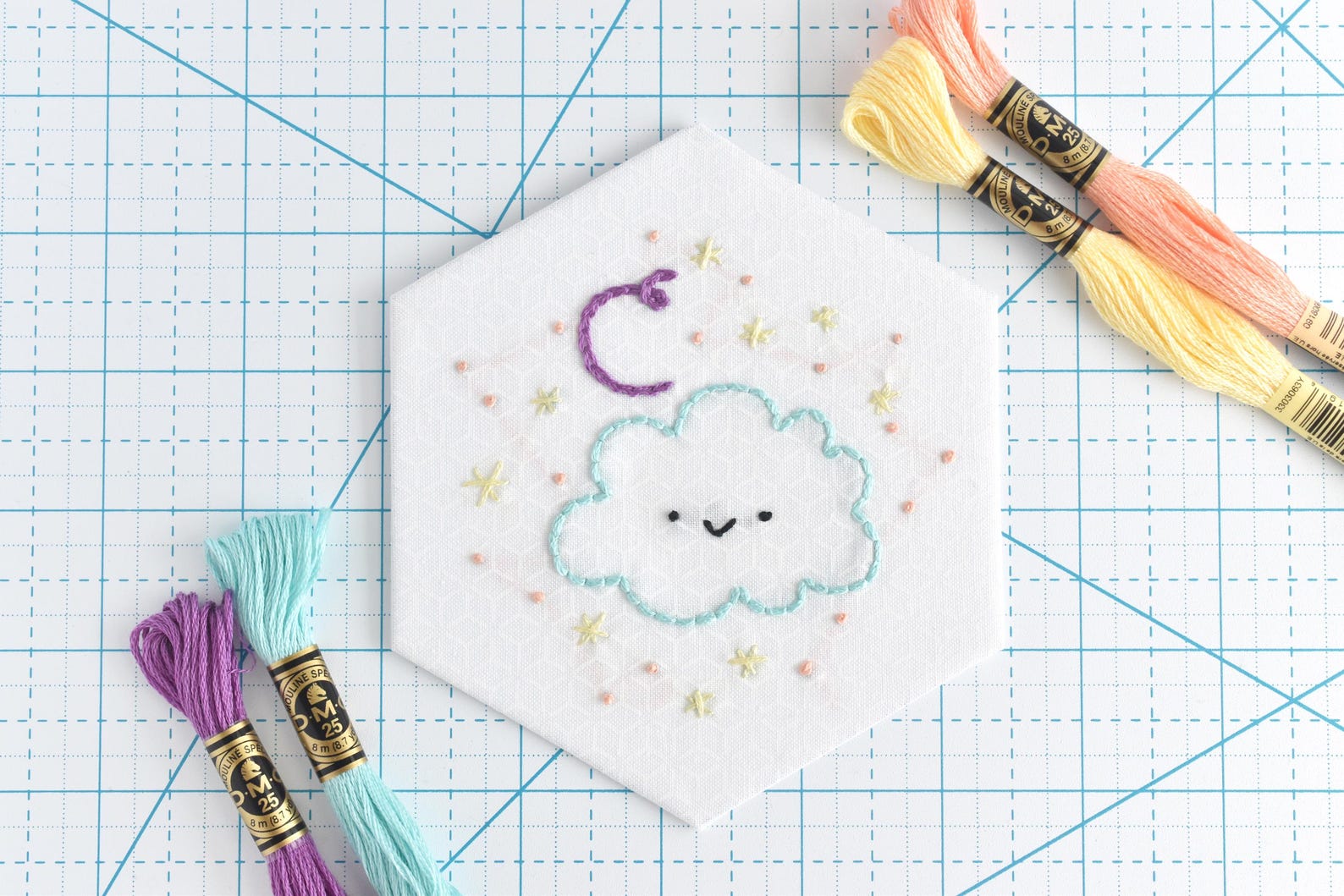 C is for Cloud - Kawaii Alphabet Embroidery Pattern PDF - Etsy
