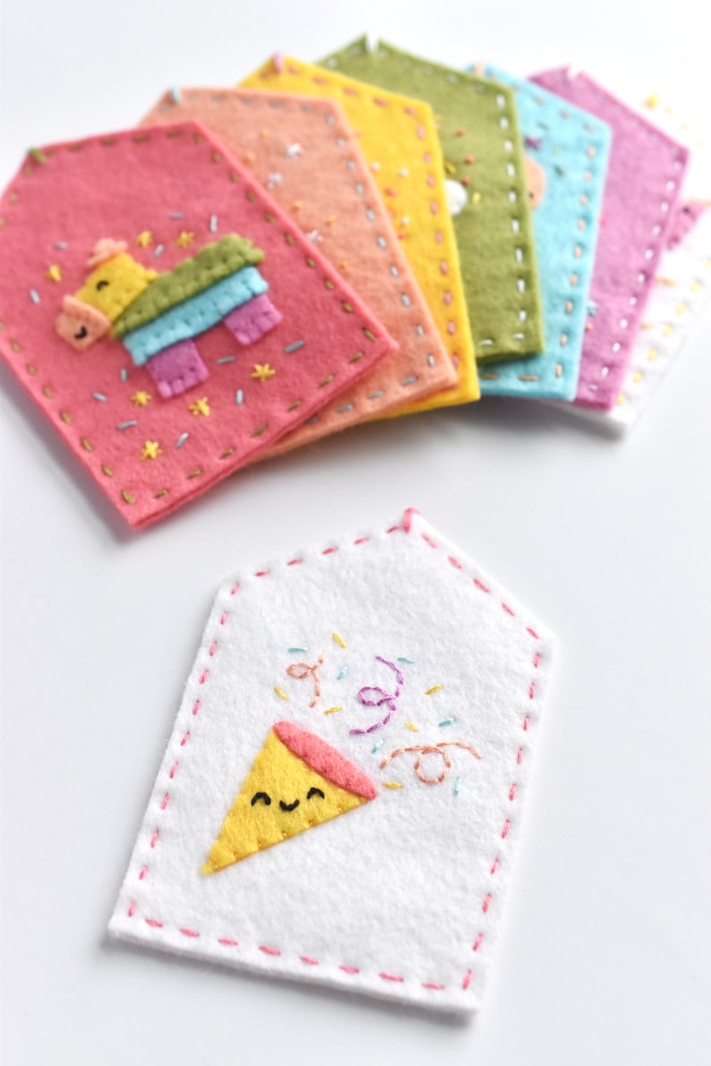 Celebrate Happy Felt Ornaments - Gift Tag & Garland DIY Project With ...