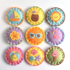 It Felt Like Summer Felt Ornaments - DIY Project With PDF Patterns and ...