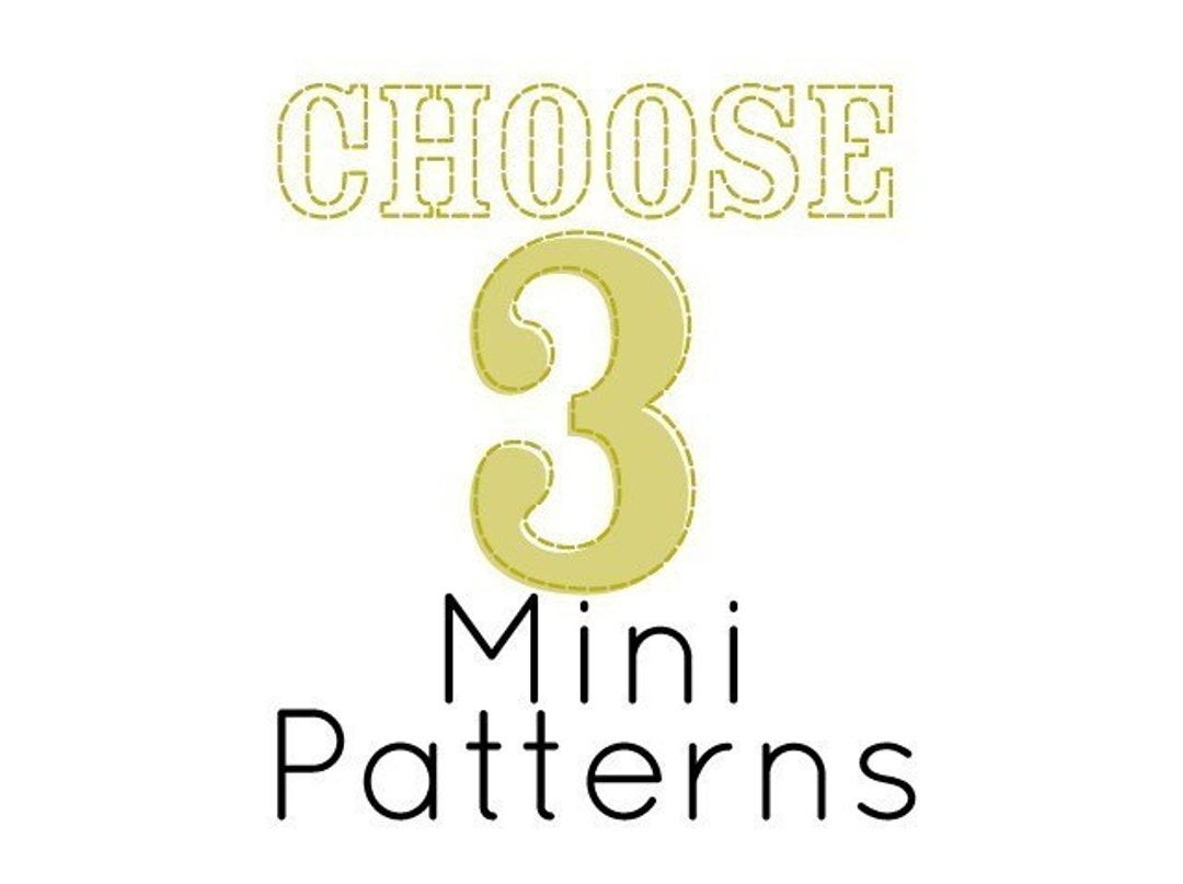 Choose Any 3 PDF Mini Embroidery Patterns - Etsy