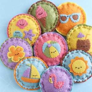 It Felt Like Summer Felt Ornaments - DIY Project With PDF Patterns and ...