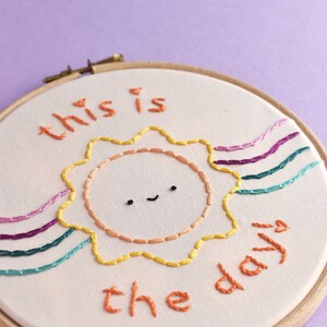 This is the Day Mini Embroidery Pattern - Etsy