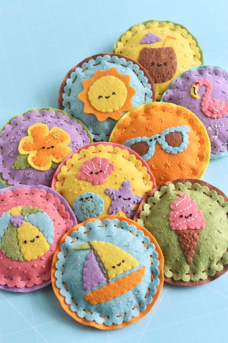 It Felt Like the Seasons Felt Ornament PDF Pattern Bundle - Etsy