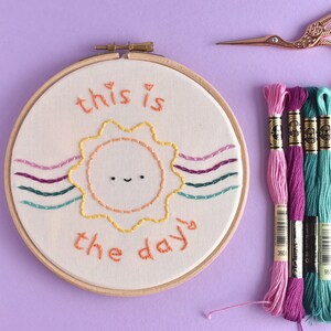 This is the Day Mini Embroidery Pattern - Etsy