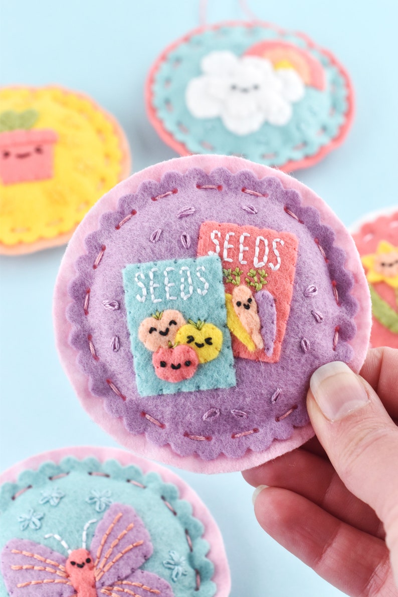 It Felt Like the Seasons Felt Ornament PDF Pattern Bundle - Etsy