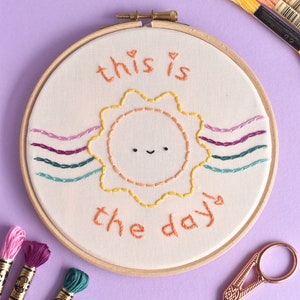 This is the Day Mini Embroidery Pattern - Etsy