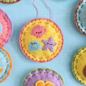 It Felt Like Summer Felt Ornaments - DIY Project With PDF Patterns and ...