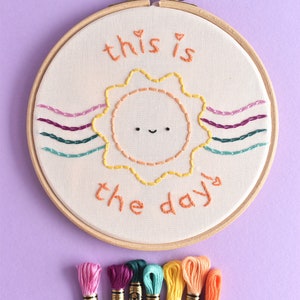 This is the Day Mini Embroidery Pattern - Etsy