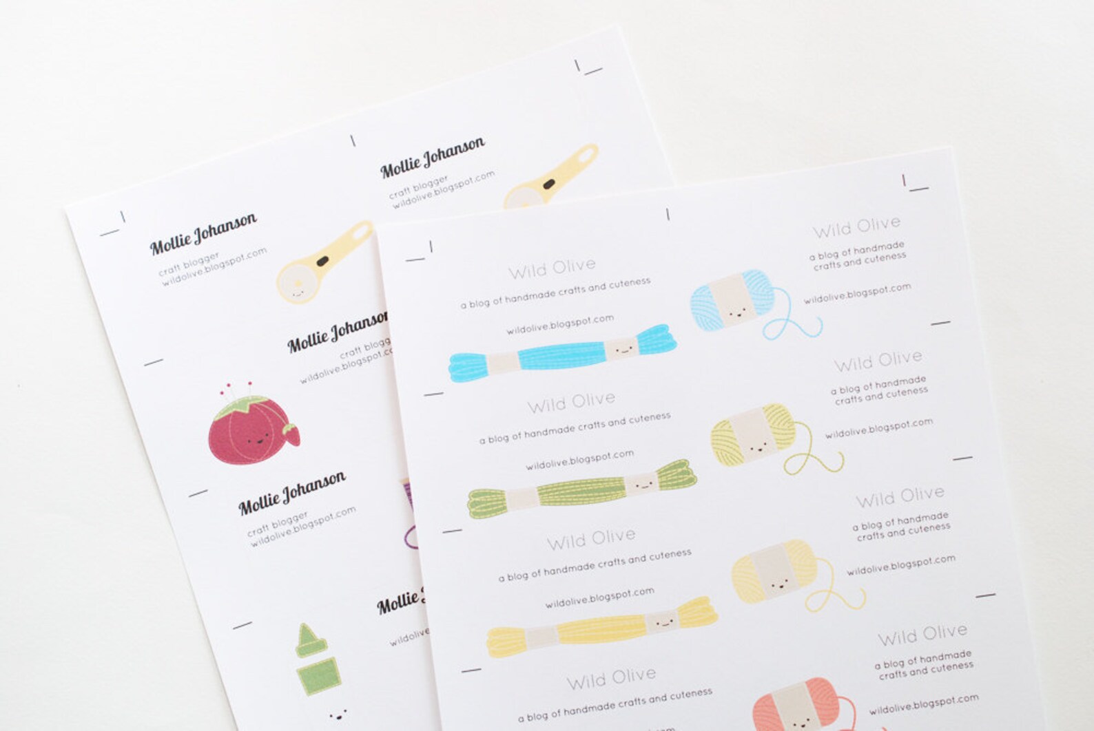 Crafty Characters Printable Calling Cards or Tags - Etsy