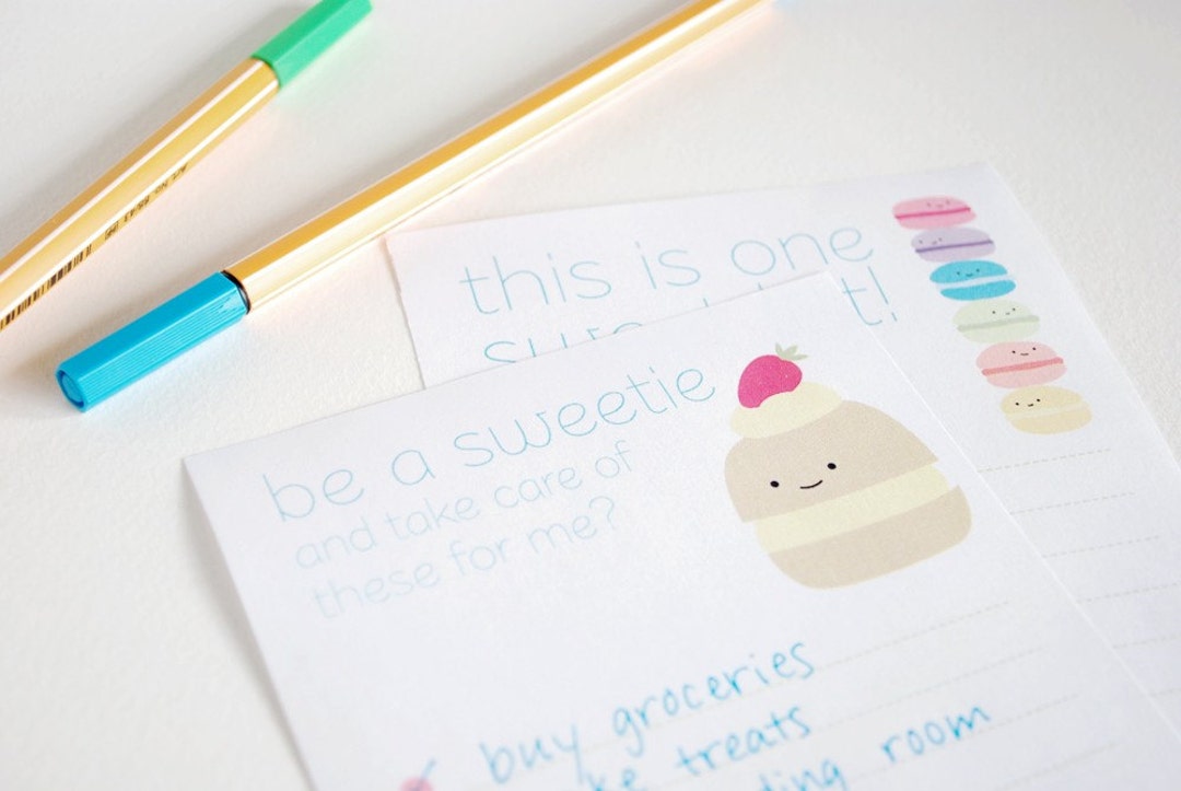 Sweet Treats Printable Lists - Etsy