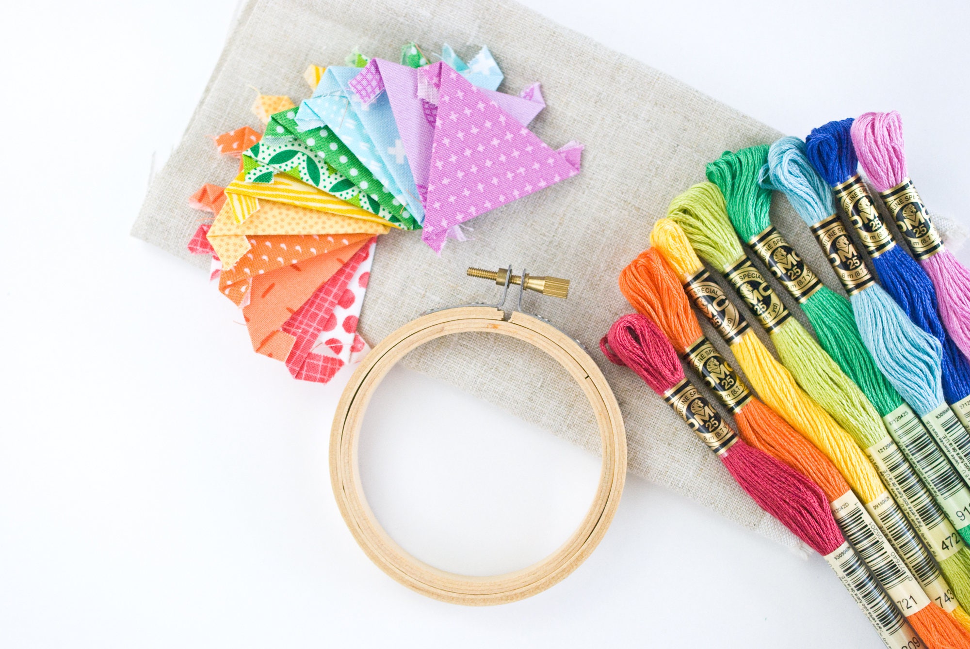 About the Town Stitching Club - Embroidery and EPP Mini Quilt Project ...