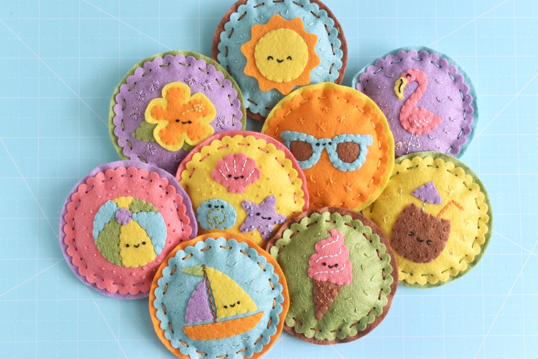 It Felt Like Summer Felt Ornaments - DIY Project With PDF Patterns and ...
