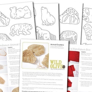 Animal Crackers - Circus and Zoo Cookies Embroidery and Handsewing ...