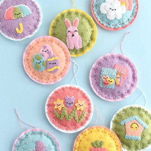 It Felt Like Spring Felt Ornaments - DIY Project With PDF Patterns and ...