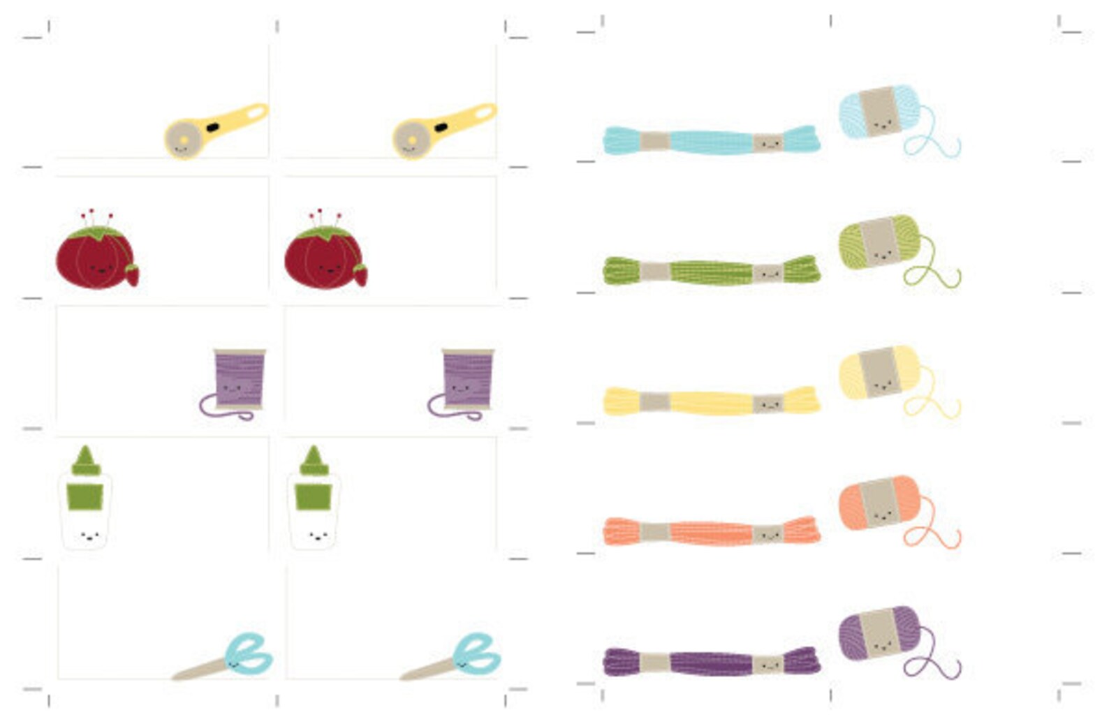 Crafty Characters Printable Calling Cards or Tags - Etsy