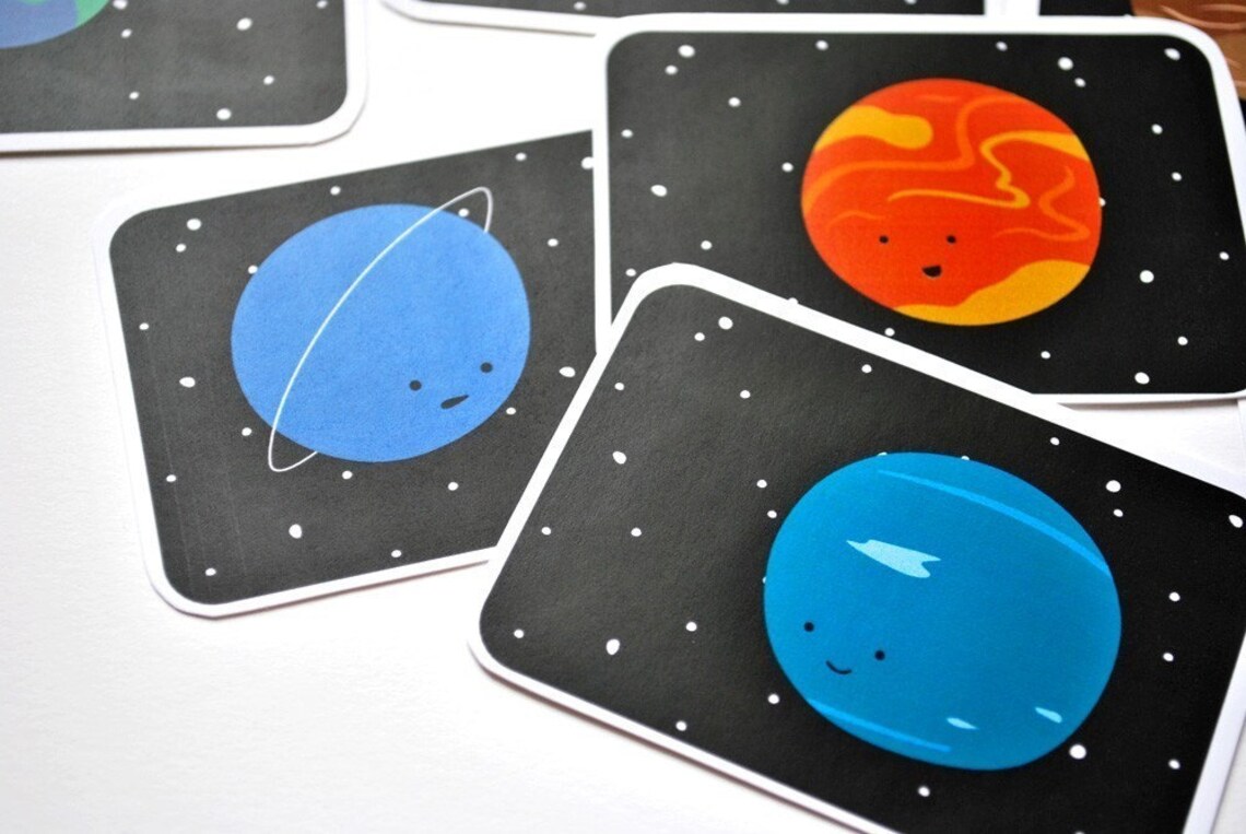Printable Cards the Solar System Set - Etsy