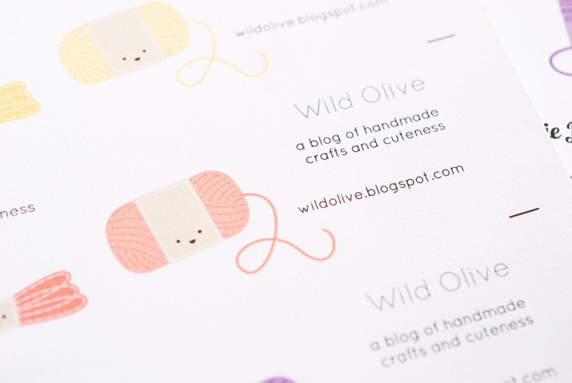 Crafty Characters Printable Calling Cards or Tags - Etsy