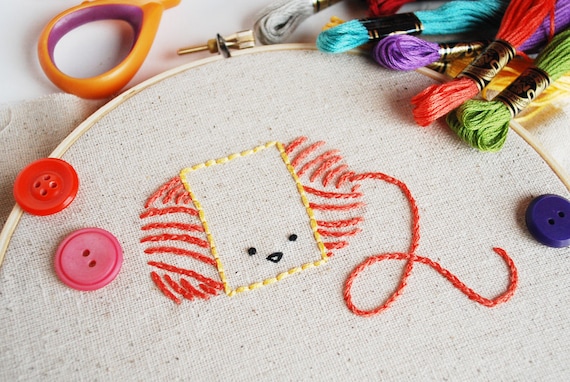 Crafty Characters Digital Hand Embroidery Pattern - Etsy