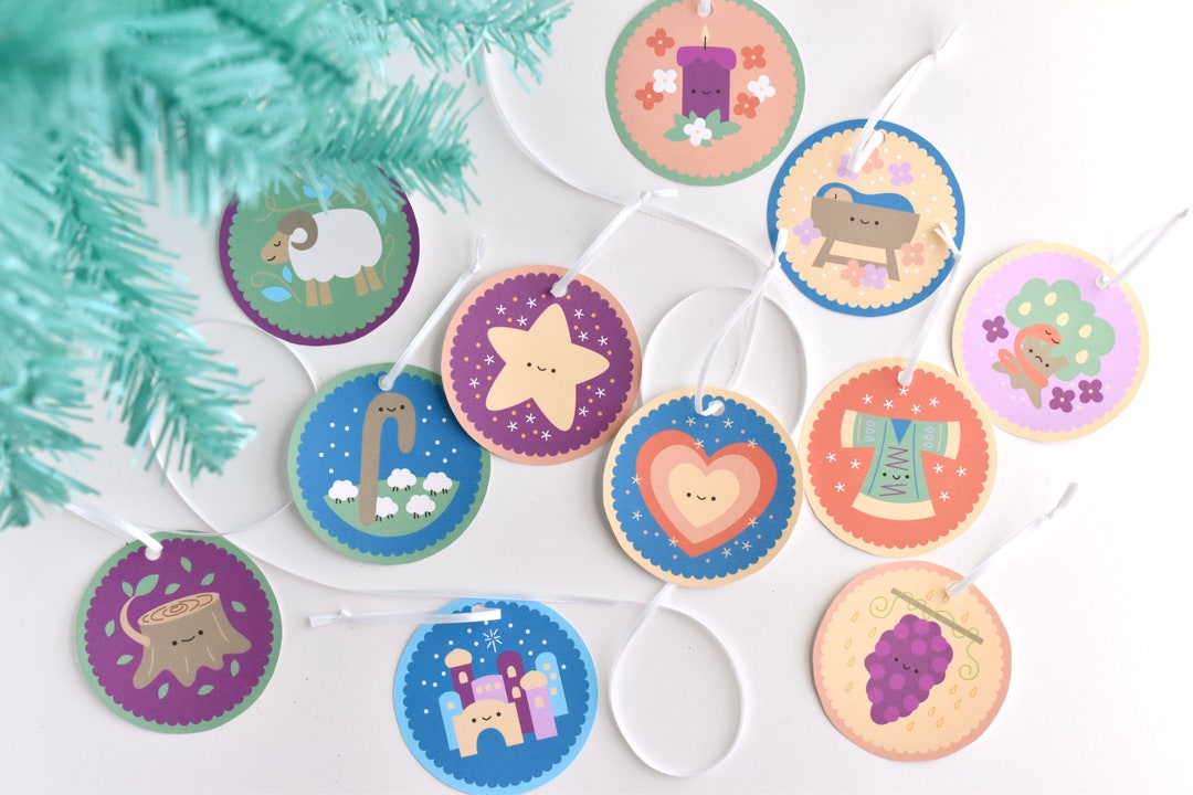 Jesse Tree Advent Ornaments - Printable PDF - Etsy