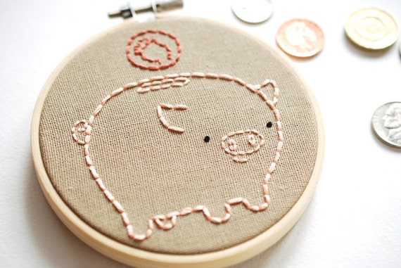 Money Mates Spending and Saving Currency Embroidery Pattern - Etsy