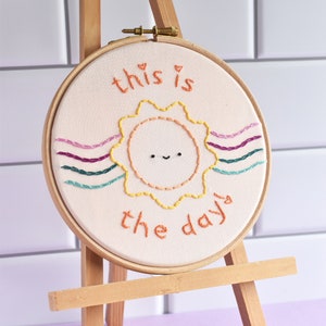 This is the Day Mini Embroidery Pattern - Etsy