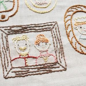 Family Portrait Gallery - PDF Downloadable Pattern for Hand Embroidery ...