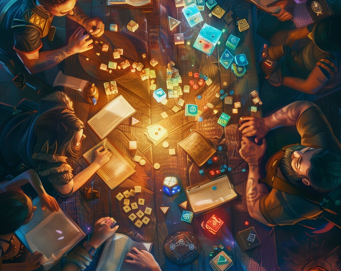 The Imagination Game Digital Poster | Dungeons and Dragons Poster| Dnd ...